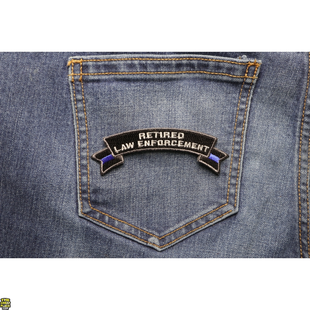 Retired Law Enforcement Rocker Patch | Police Patches -TheCheapPlace