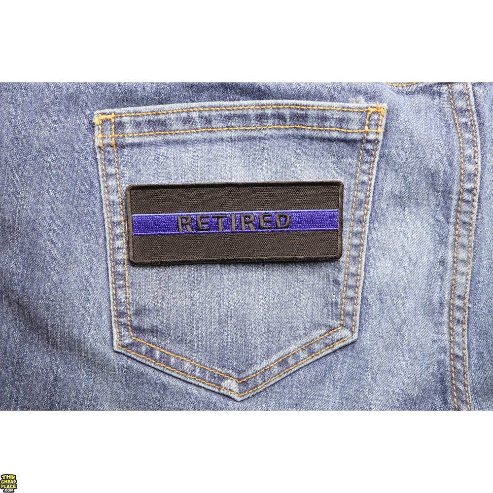 RETIRED Subtle Police Officer Patch | Police Patches -TheCheapPlace