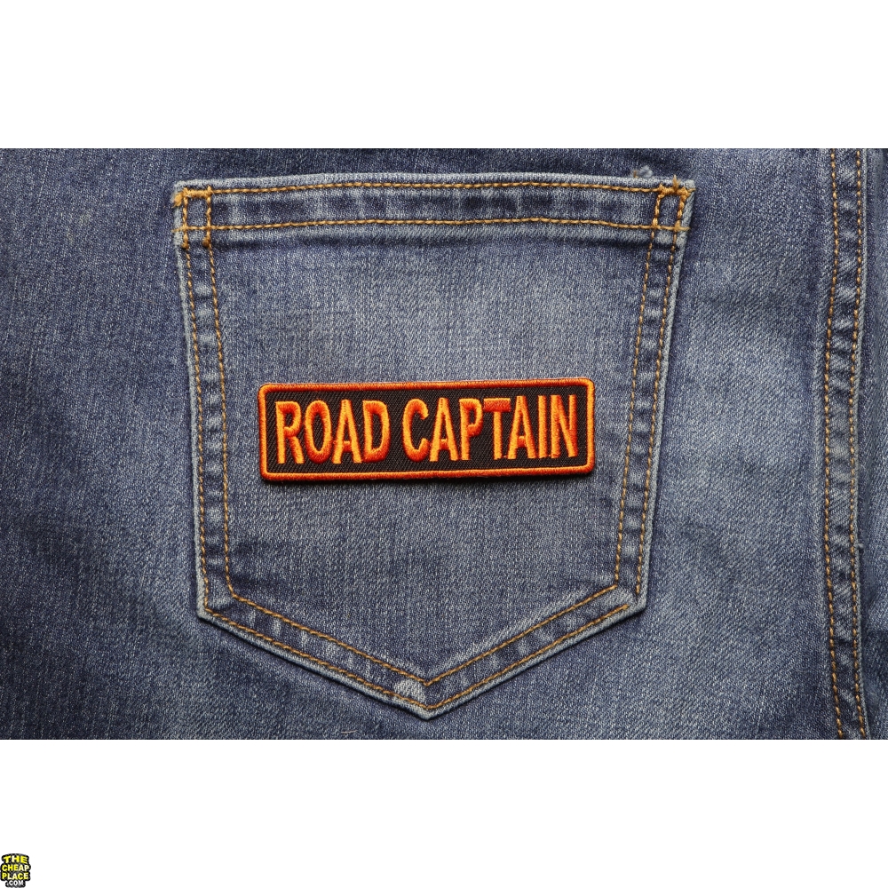 Road Captain Patch 3.5 Inch Orange