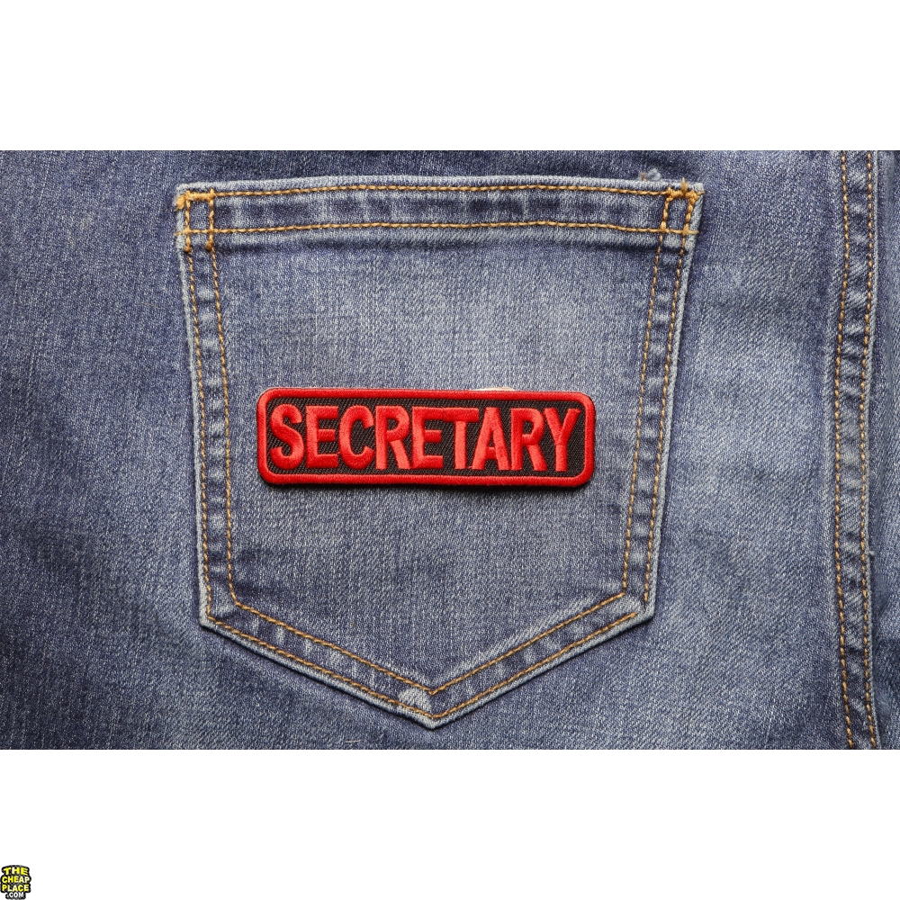 Secretary Patch In Red | Ranks Titles Nicknames -TheCheapPlace
