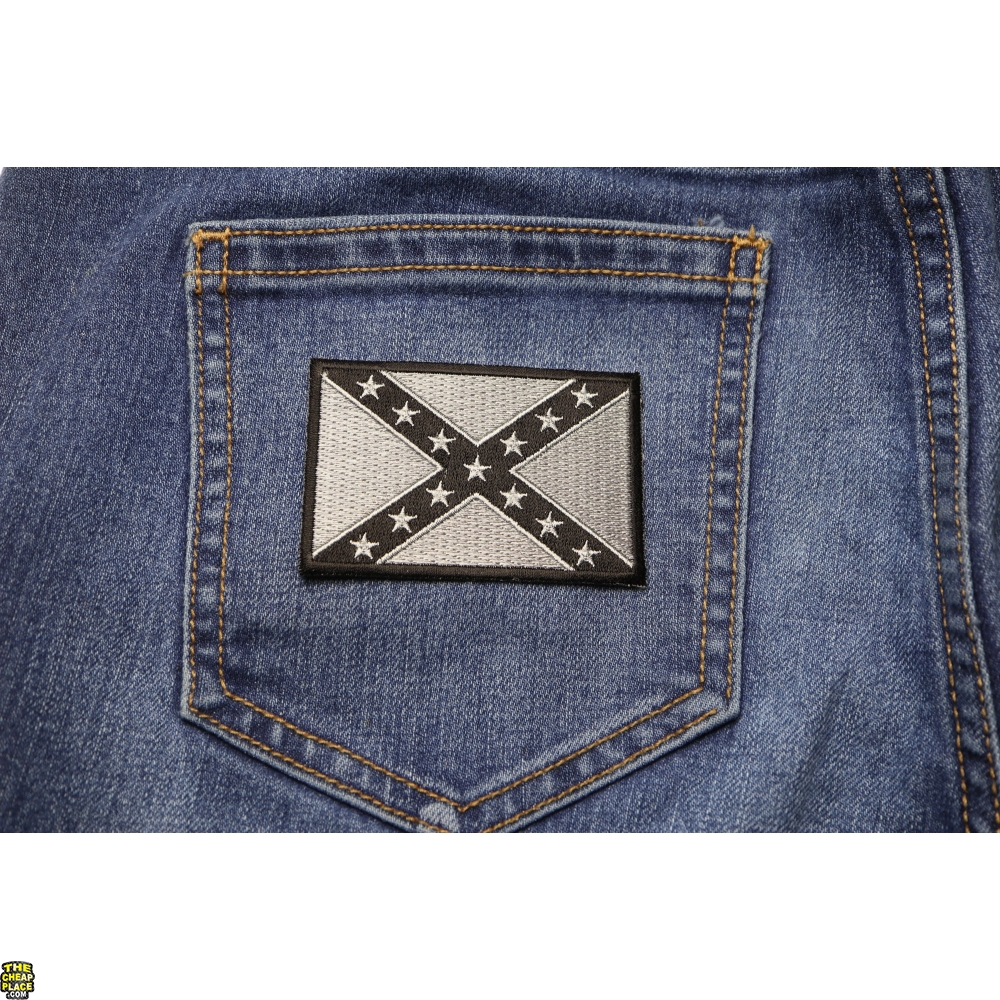 Subdued Gray Confederate Flag Patch | Southern Rebel -TheCheapPlace