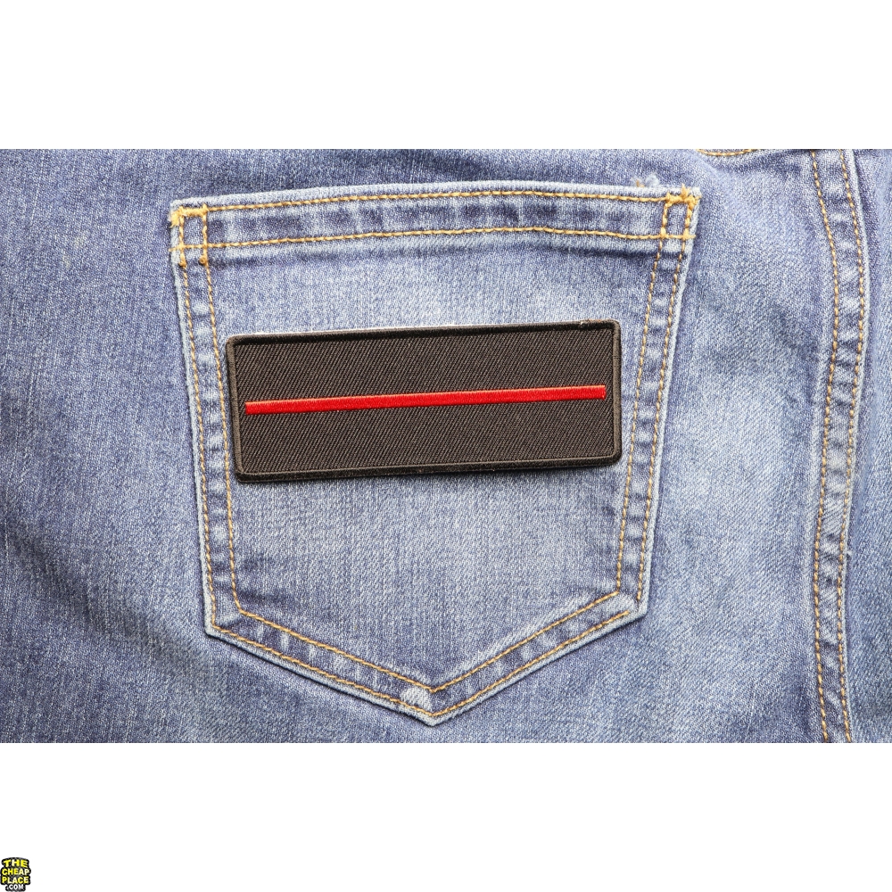Thin Red Line Patch For Firefighters | Fire Fighter Patches -TheCheapPlace