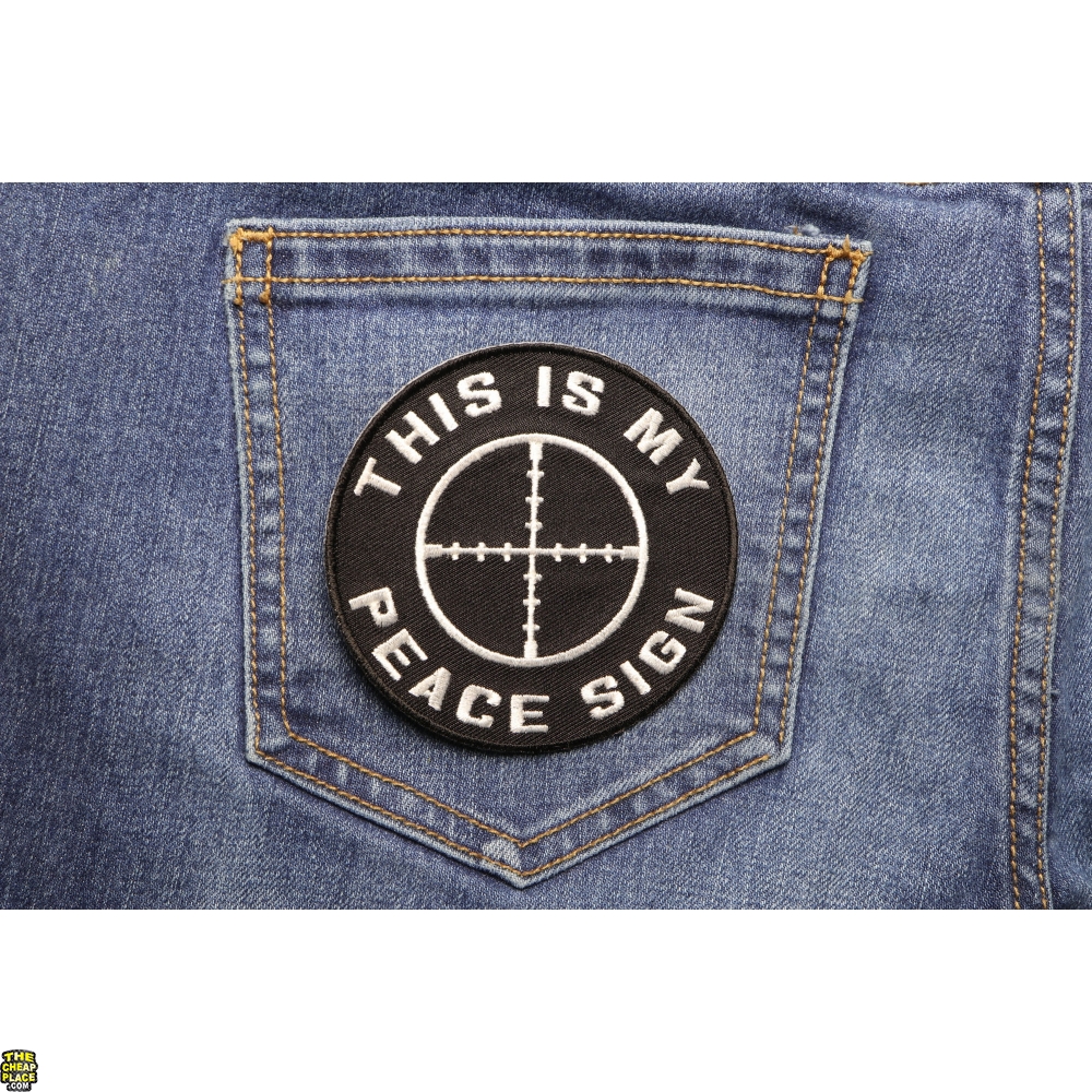 This Is My Peace Sign Patch | Military Patches -TheCheapPlace