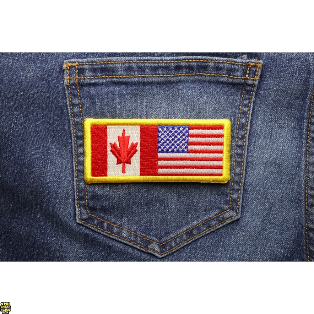 USA Canada Patch | International Flags -TheCheapPlace