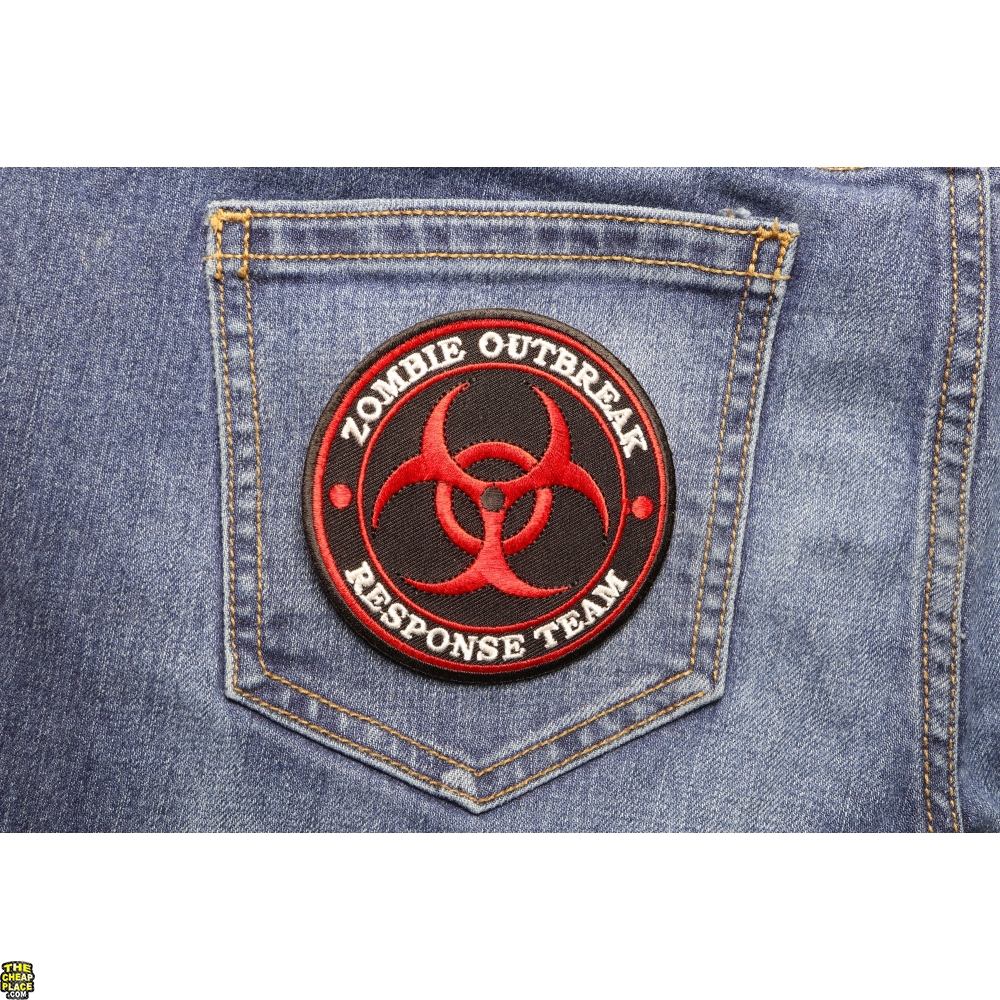 Zombie OutBreak Response Team Red Patch | Funny Patches -TheCheapPlace