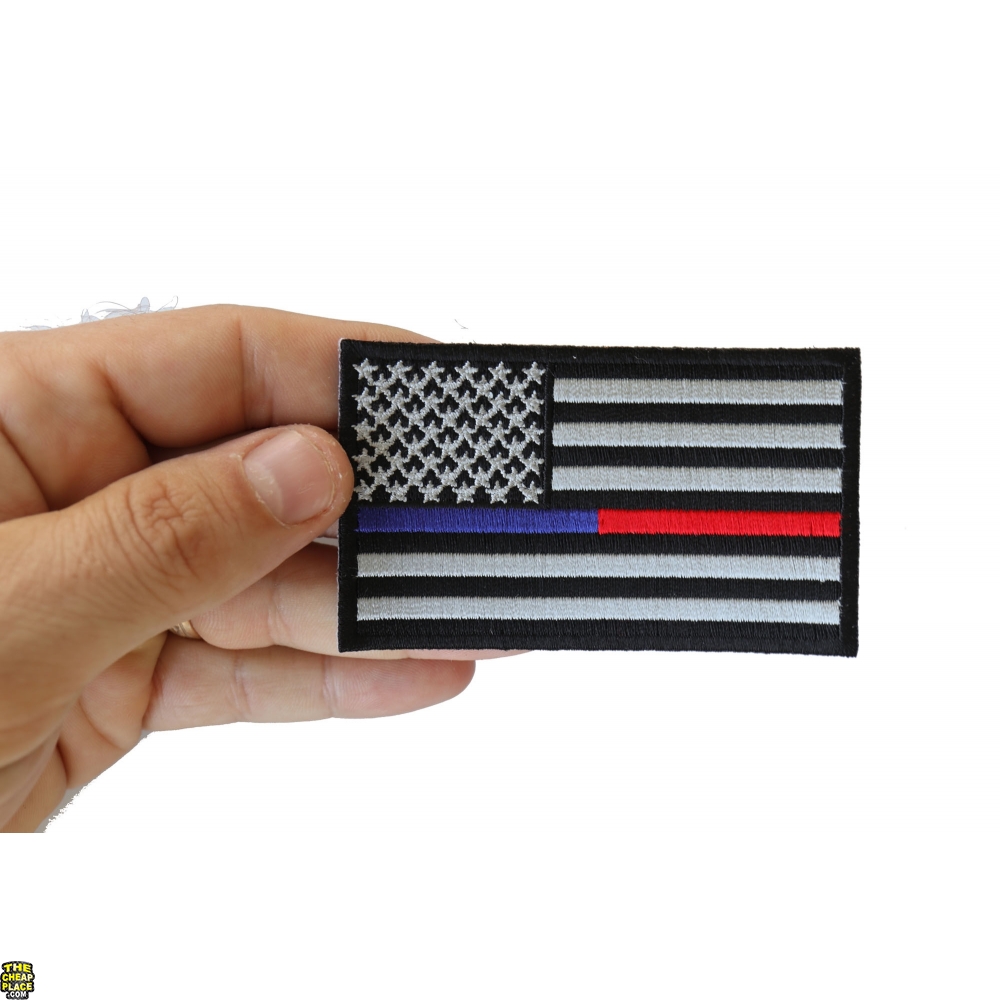 Law Enforcement and Firefighter Support American Flag Patch | Police ...