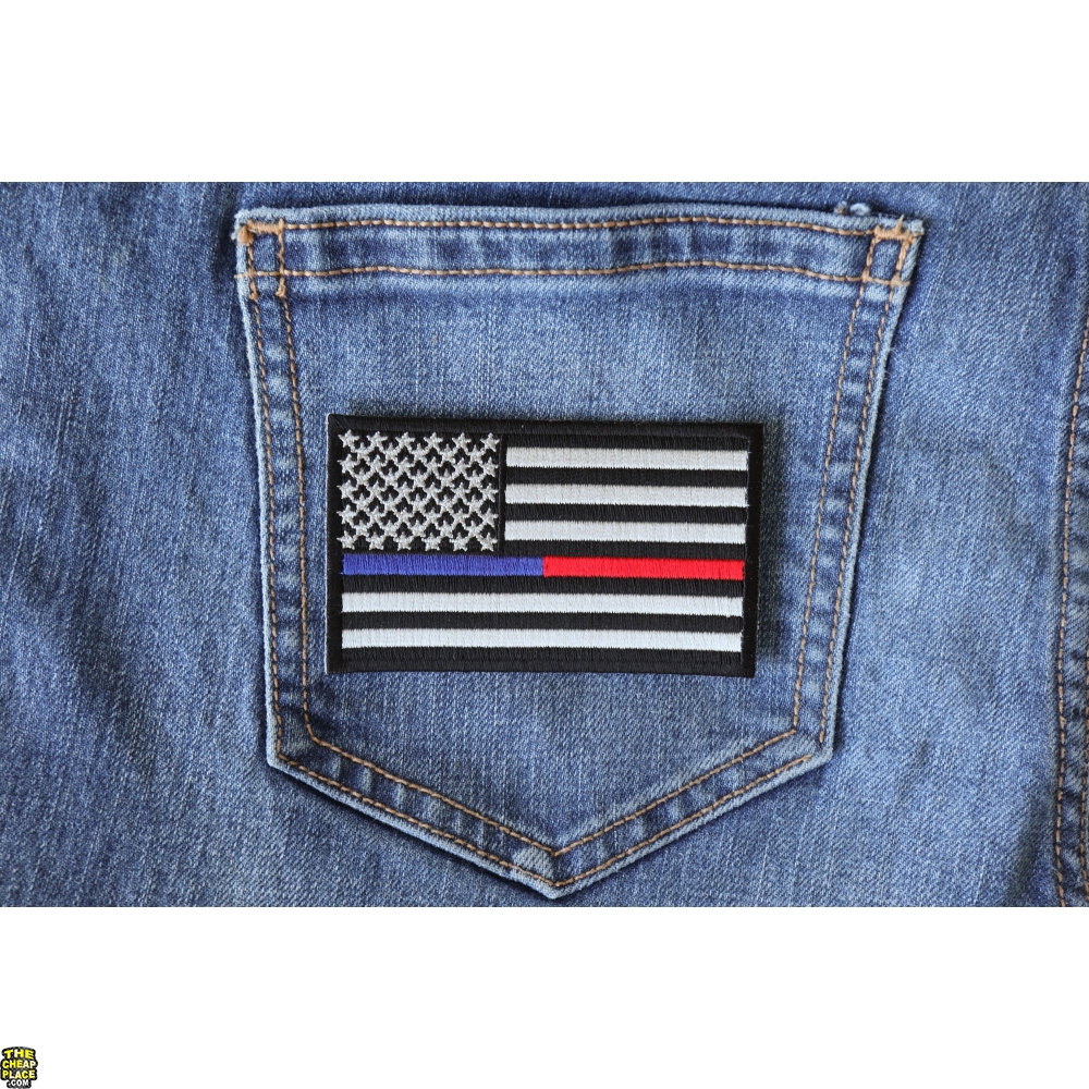 Law Enforcement and Firefighter Support American Flag Patch | Police ...