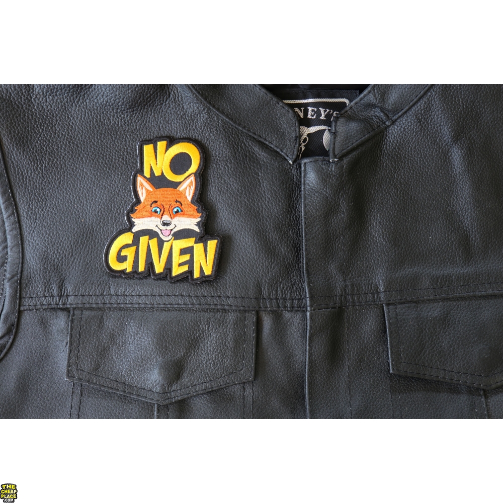 No Fox Given Funny Patch - TheCheapPlace