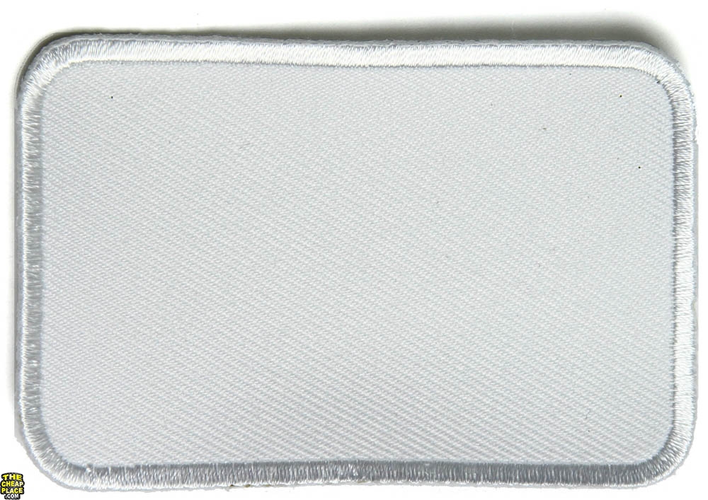 White Blank Patch 3 By 2 Inch