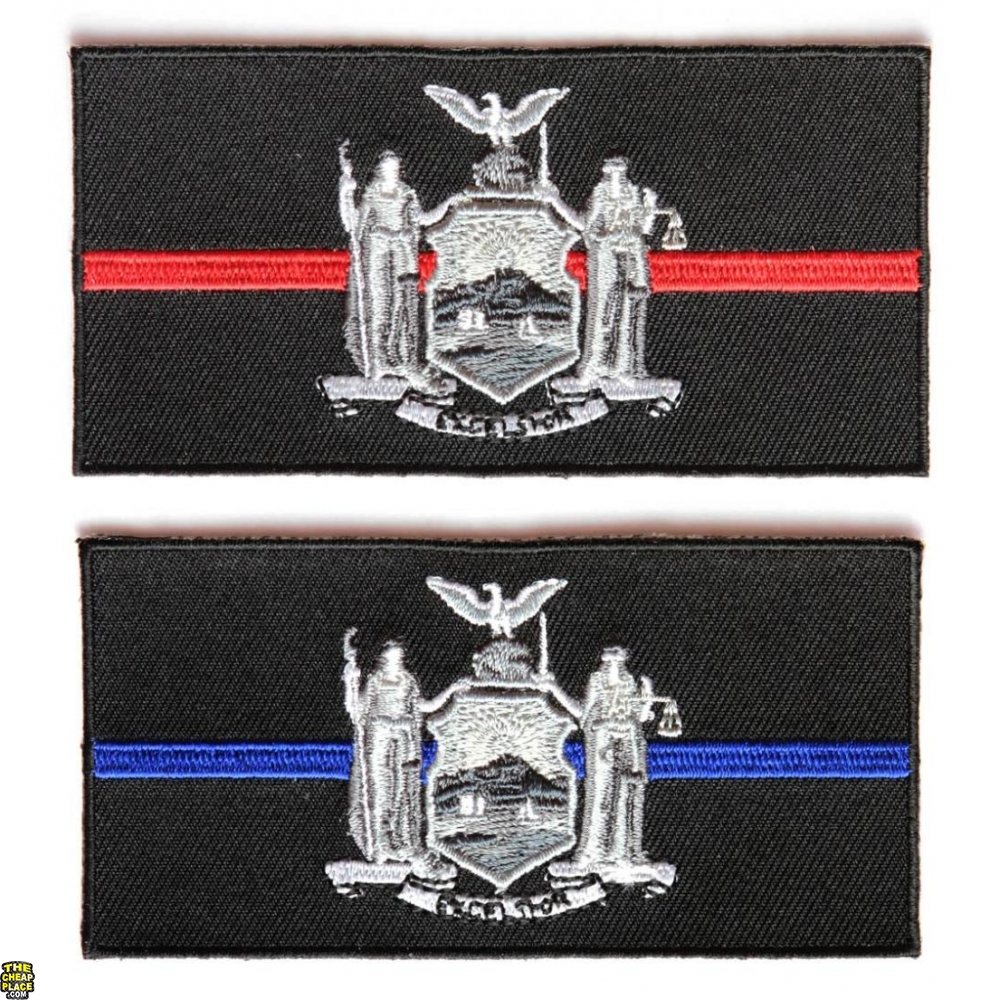 New York State Police Officer Firefighter Patch Set | Police Firemen ...