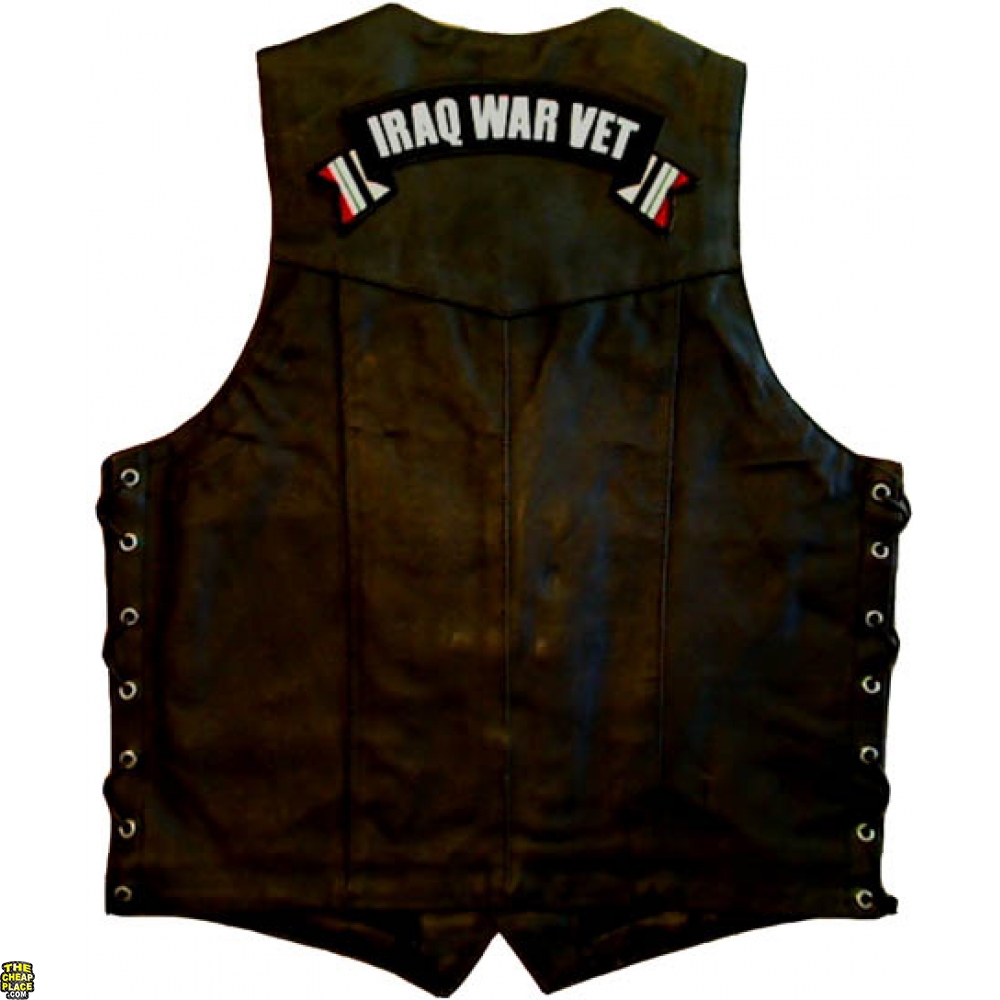 Iraq War Vet Rocker Patch With Flags | Iraq War Patches -TheCheapPlace