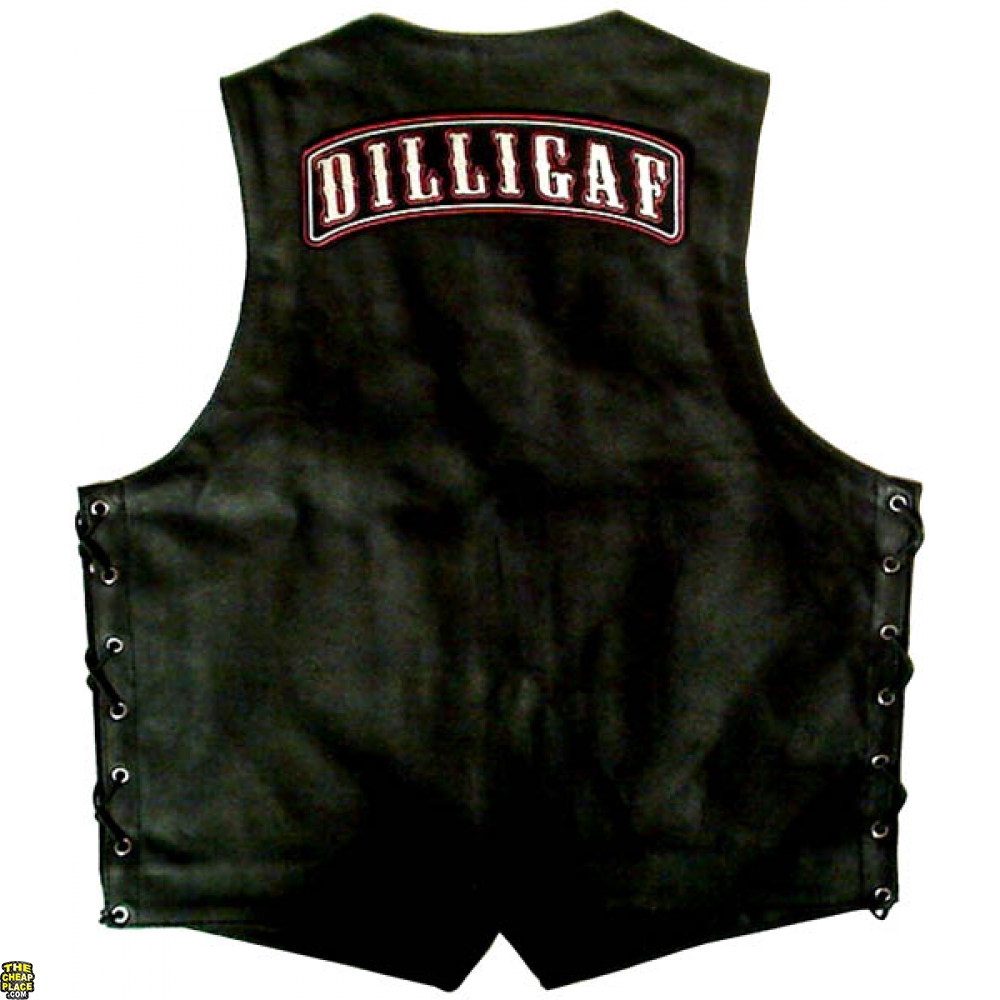 Large Dilligaf Rocker Patch | Upper Back Patches -TheCheapPlace