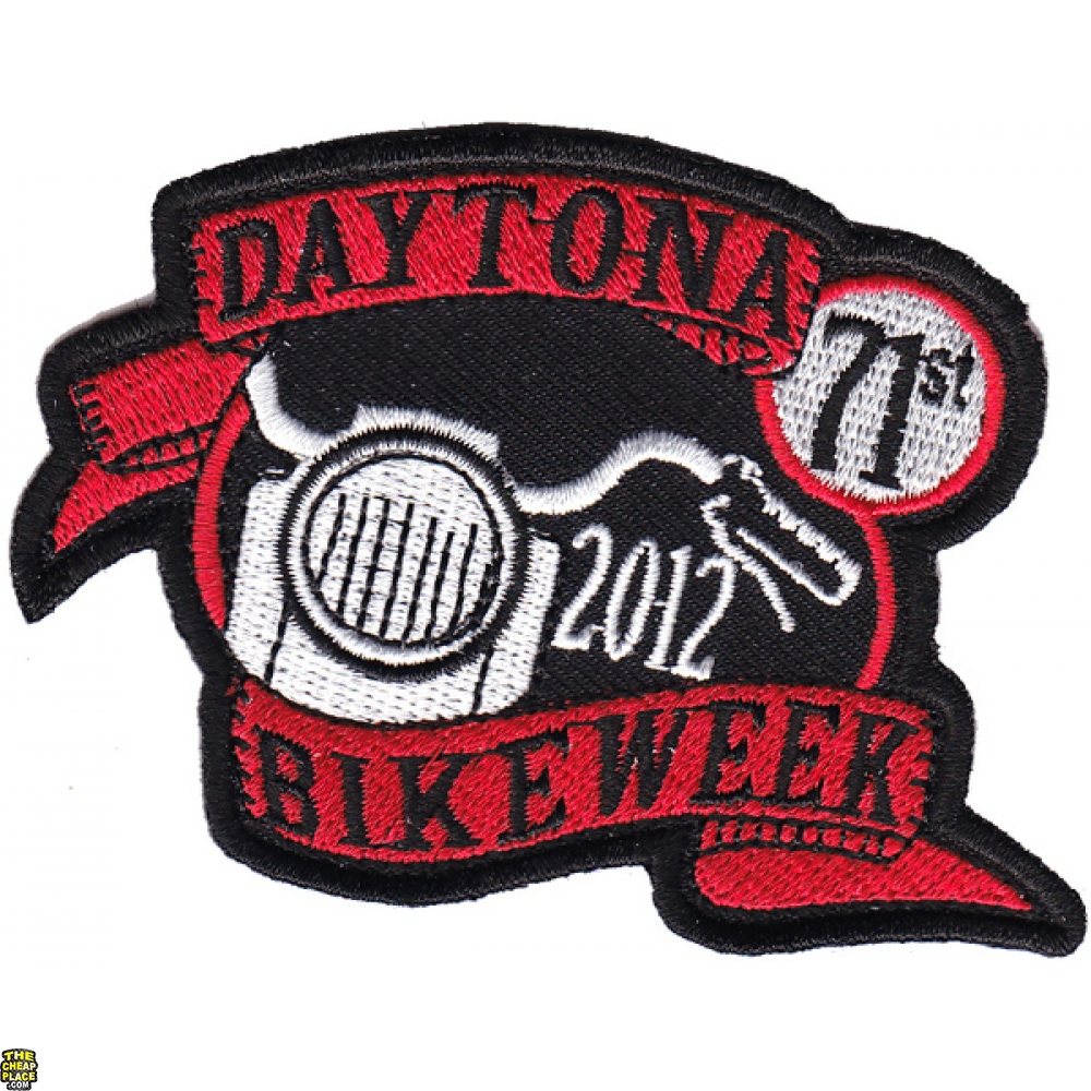 Daytona Bike Week 2012 Patch Red