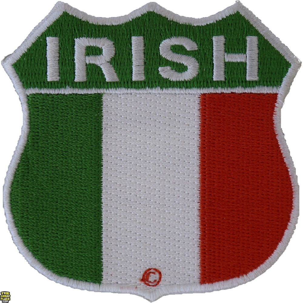 Irish Shield Flag Patch | International Flags -TheCheapPlace