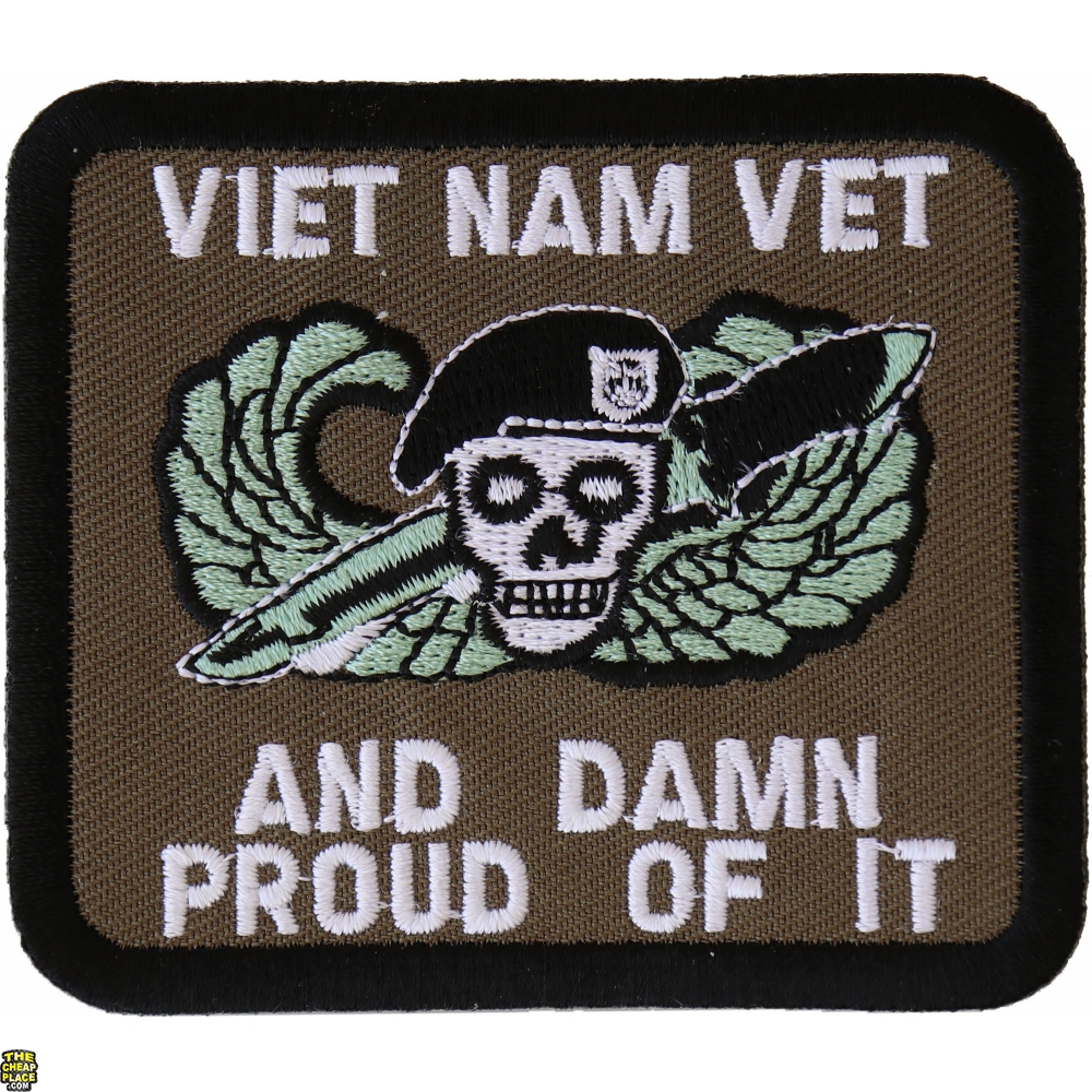 Vietnam Vet and Damn Proud Of It Patch | Vietnam War Patches -TheCheapPlace