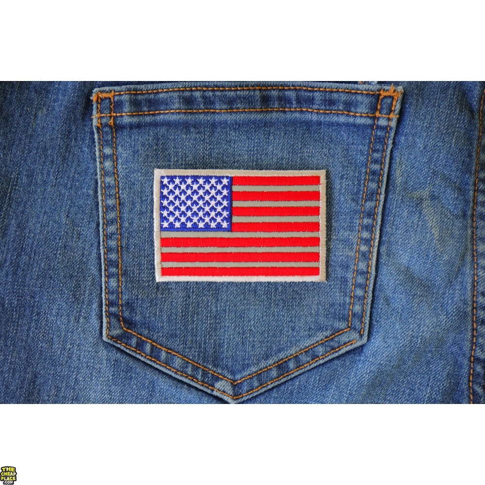 American Flag Reflective Patch | Reflective Flags -TheCheapPlace