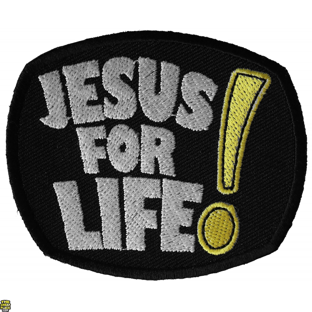 Jesus For Life Patch | Christian Patches -TheCheapPlace