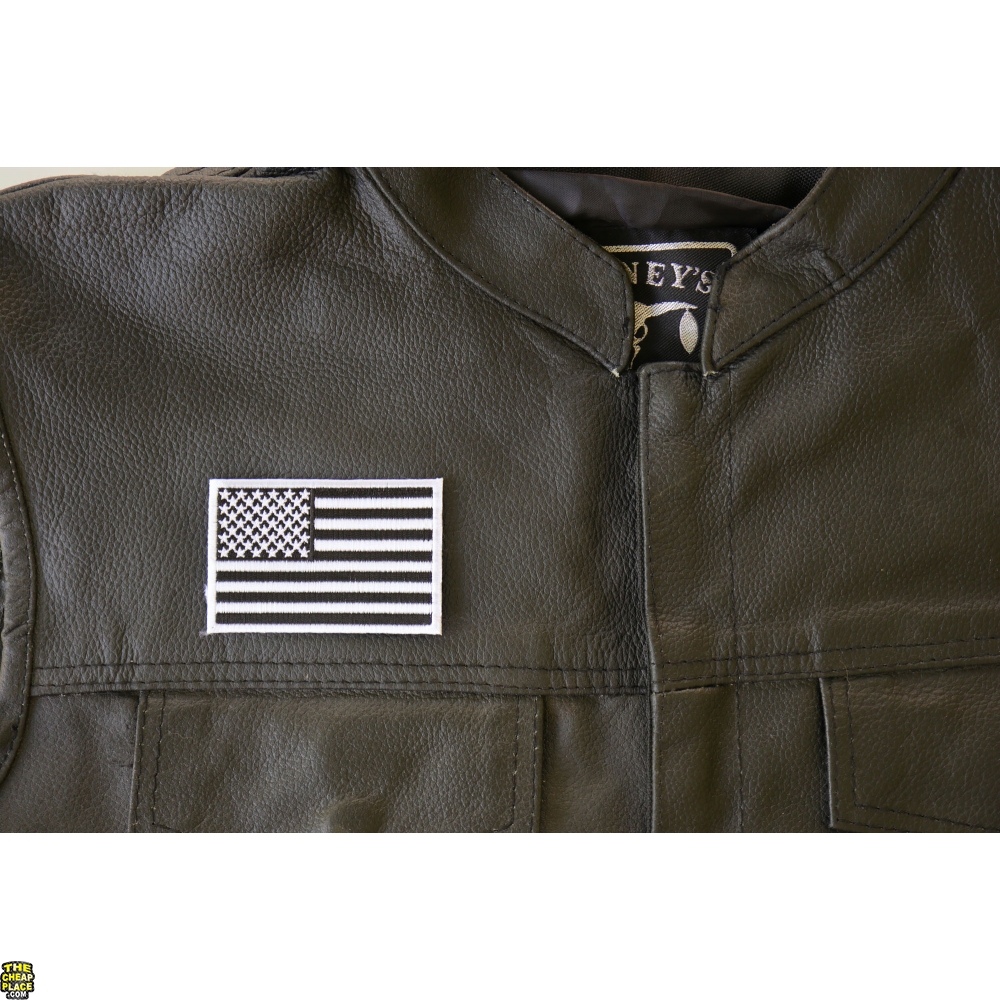 Subdued Black White US Flag Patch | American Flag Patches -TheCheapPlace