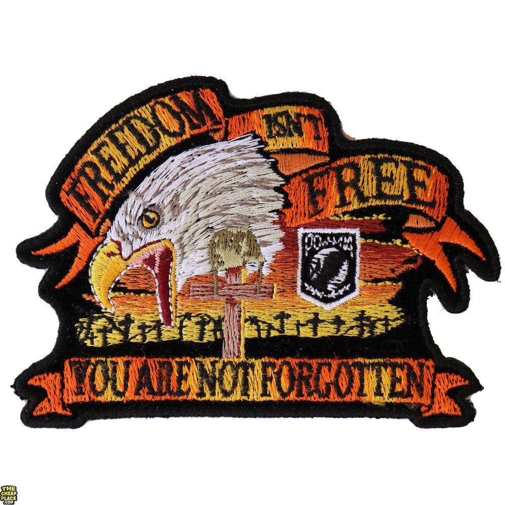 Freedom Isn't Free Eagle Small Patch | Patriotic Patches -TheCheapPlace