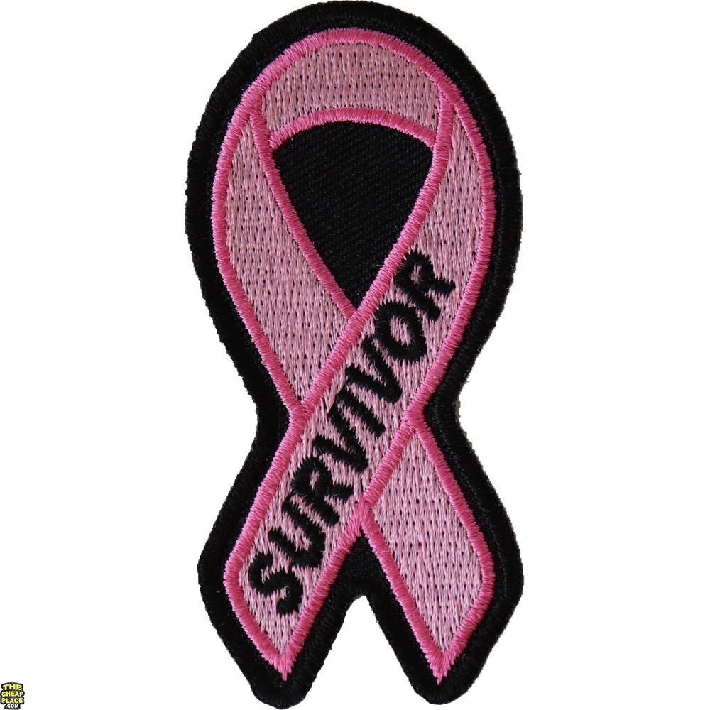 Breast Cancer Survivor Pink Ribbon Patch | Support Ribbons -TheCheapPlace