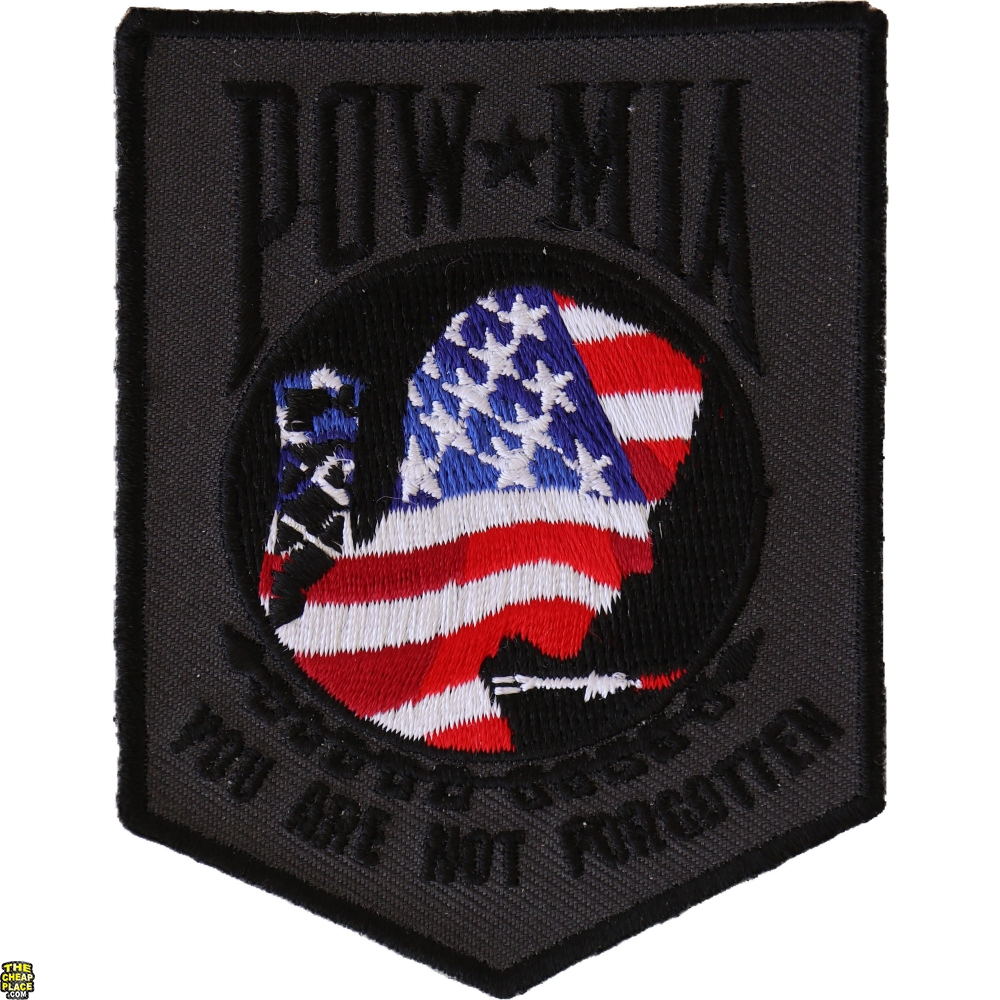 American Flag POW MIA Patch | POW MIA Patches -TheCheapPlace