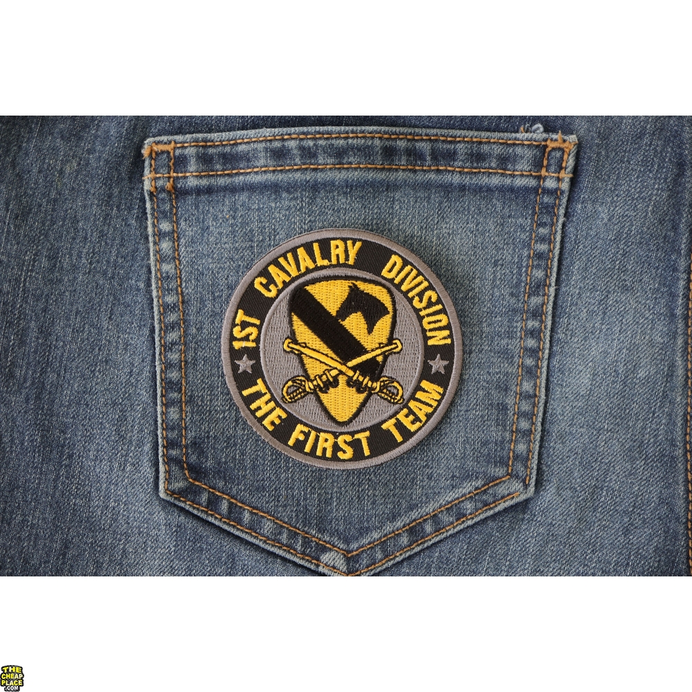 1st Cavalry Division Patch The First Team | Army Patches -TheCheapPlace