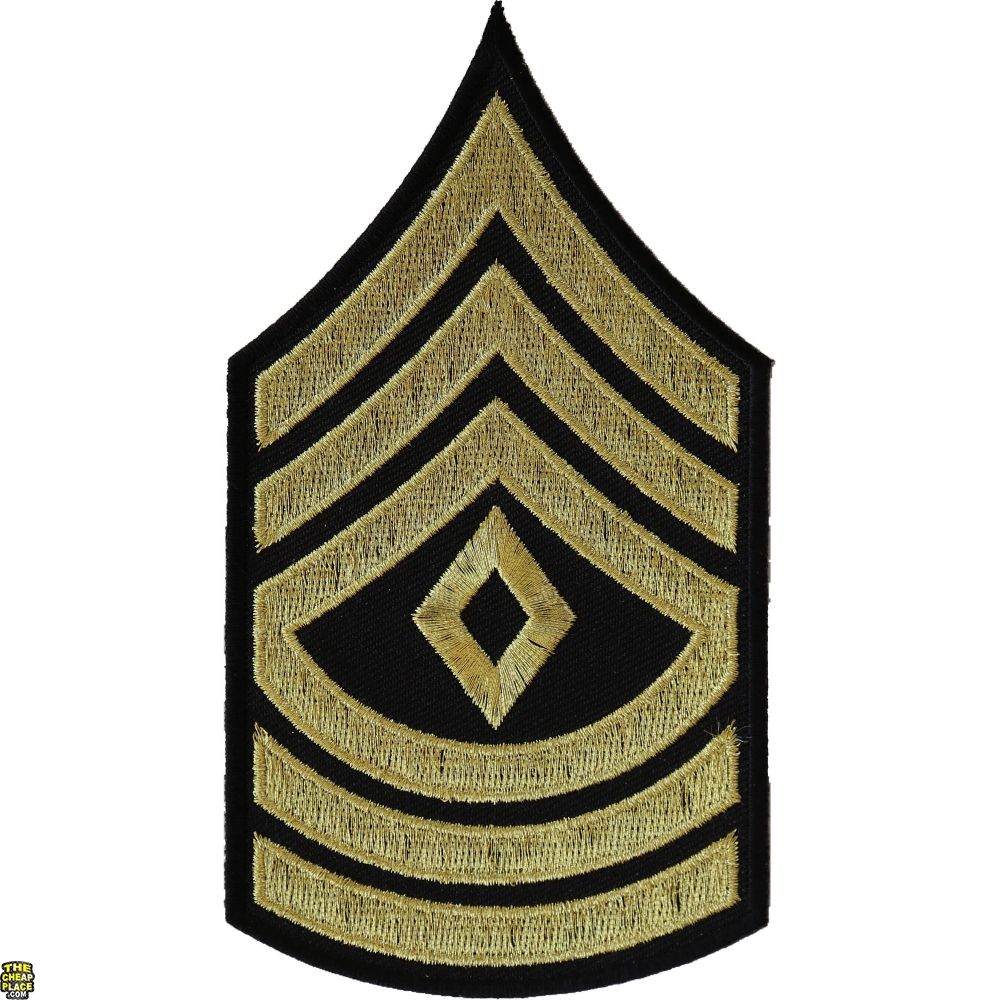 First Sergeant Iron on Patch - TheCheapPlace