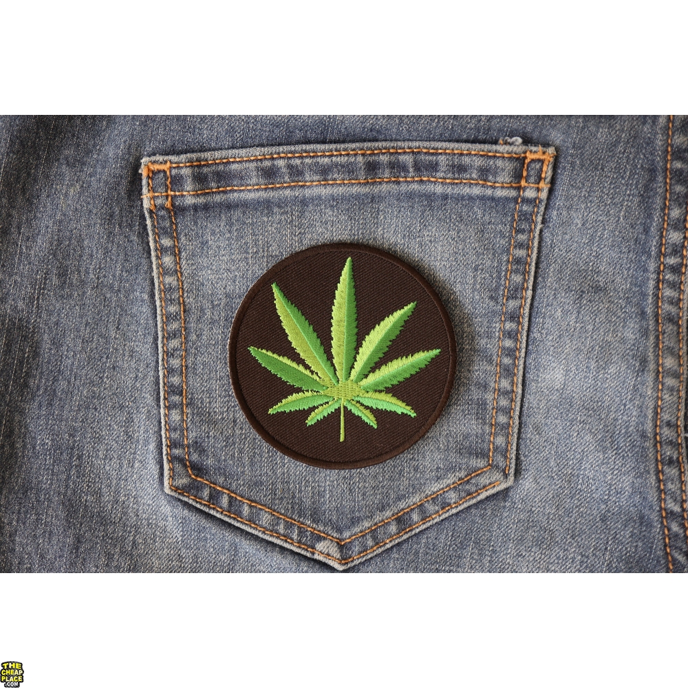 Cannabis Leaf Novelty Iron on Patch - TheCheapPlace