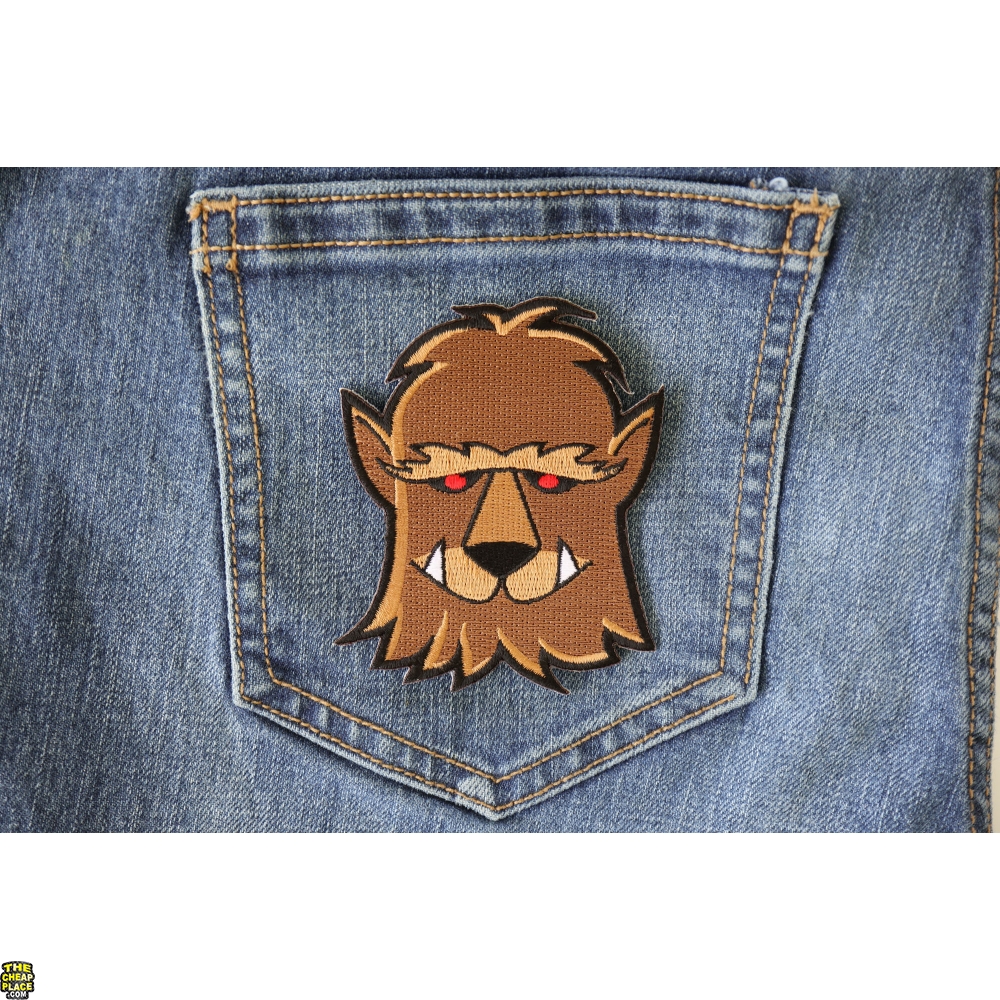 Wacky Wolf Iron on Patch - TheCheapPlace