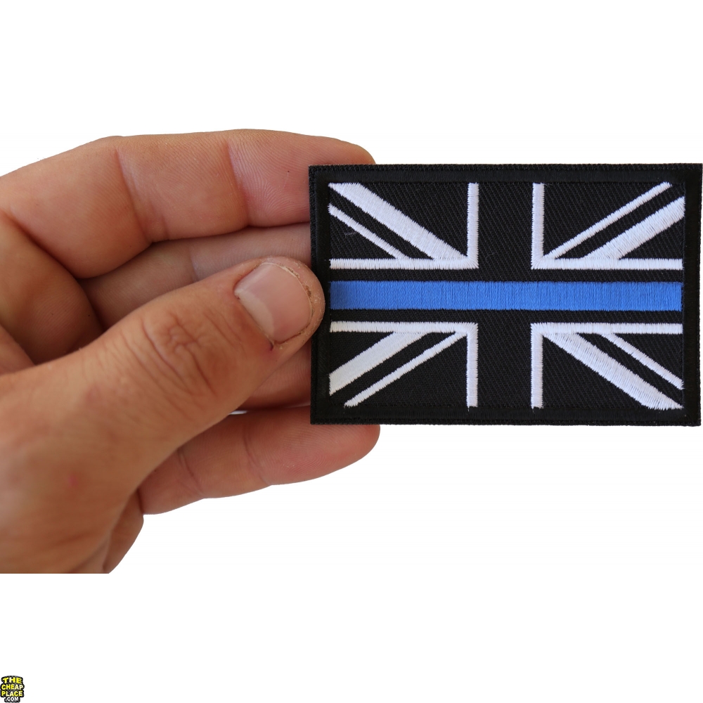 UK Flag Patch with Blue Line for Police - TheCheapPlace