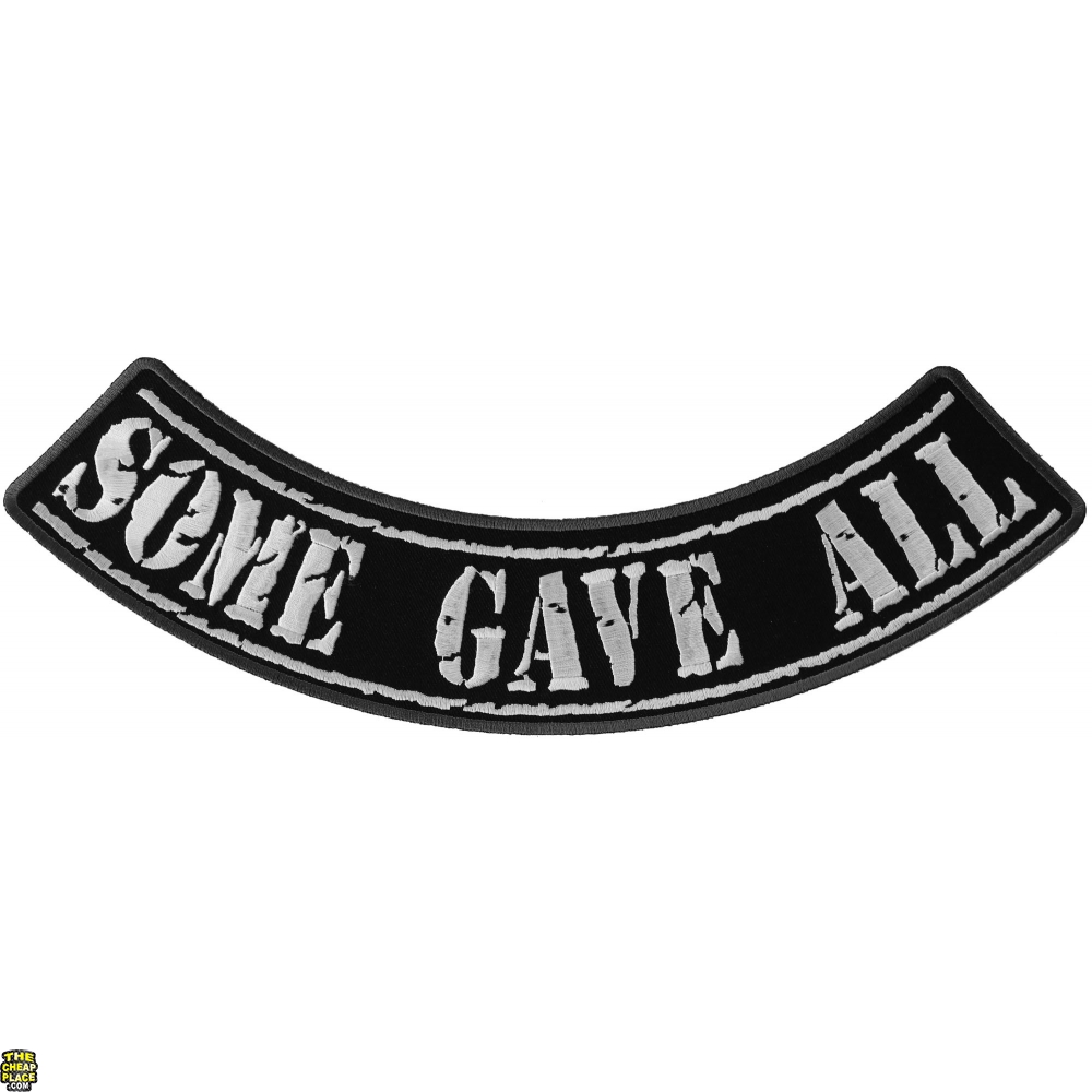 Some Gave All Large Lower Rocker Patch | US POW MIA Military Veteran ...