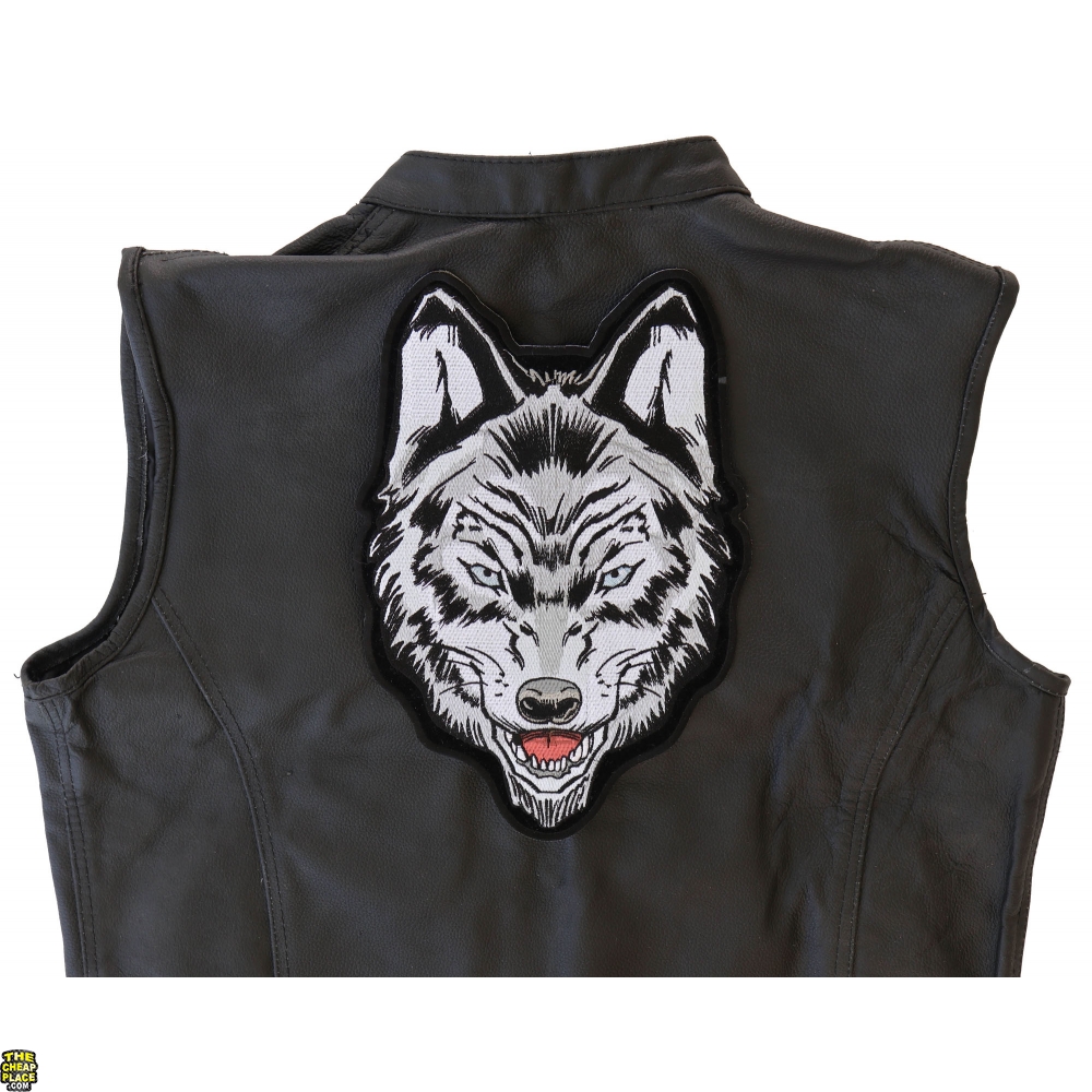 Gray Wolf Embroidered Iron on Patch - TheCheapPlace