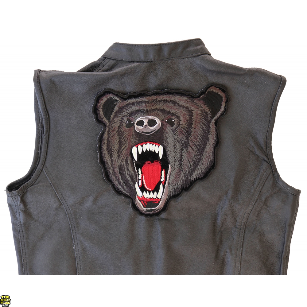 Black Bear Embroidered Iron on Patch - TheCheapPlace