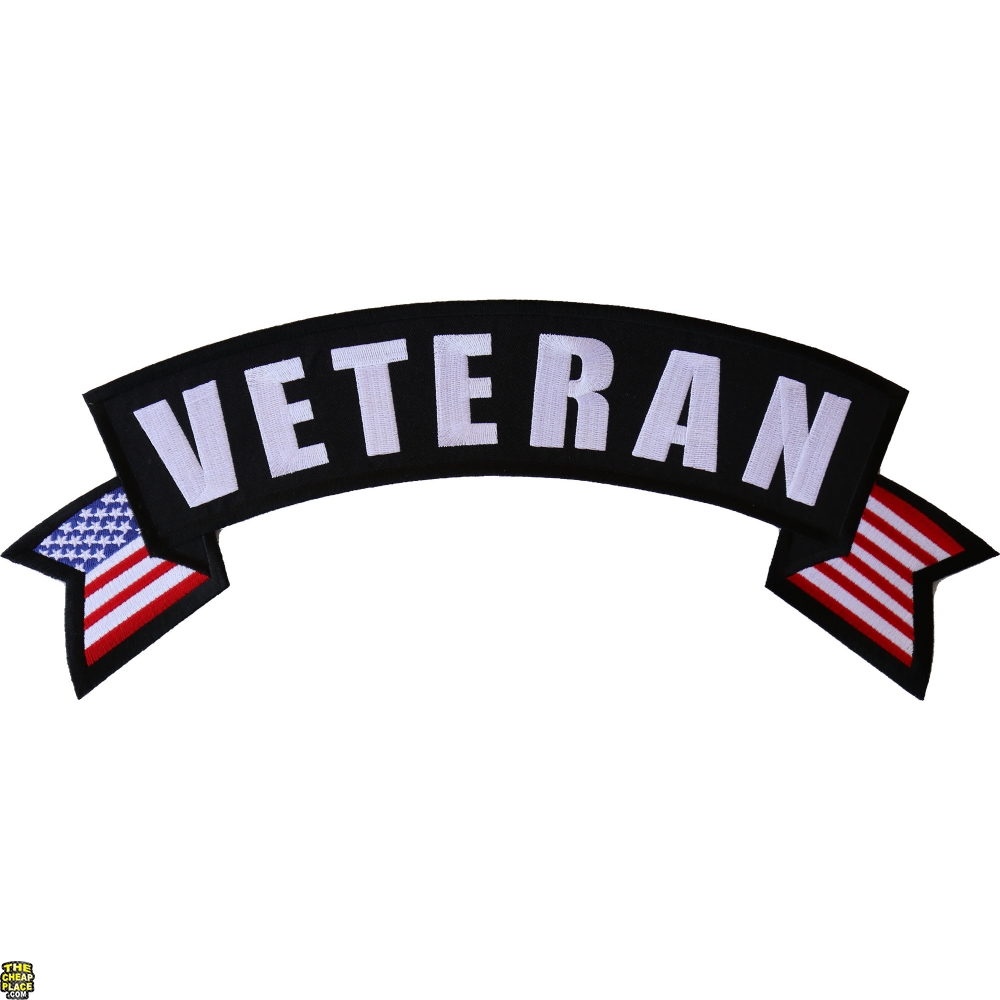 Veteran Extra Large Rocker Patch - TheCheapPlace