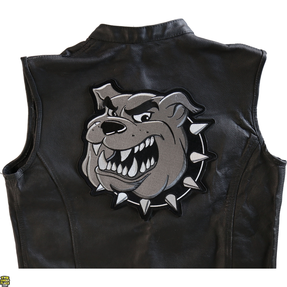 Bulldog Large Iron on Back Patch - TheCheapPlace