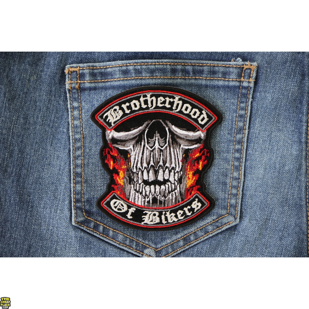 Small Brotherhood Of Bikers Vest Patch | Biker Patches -TheCheapPlace