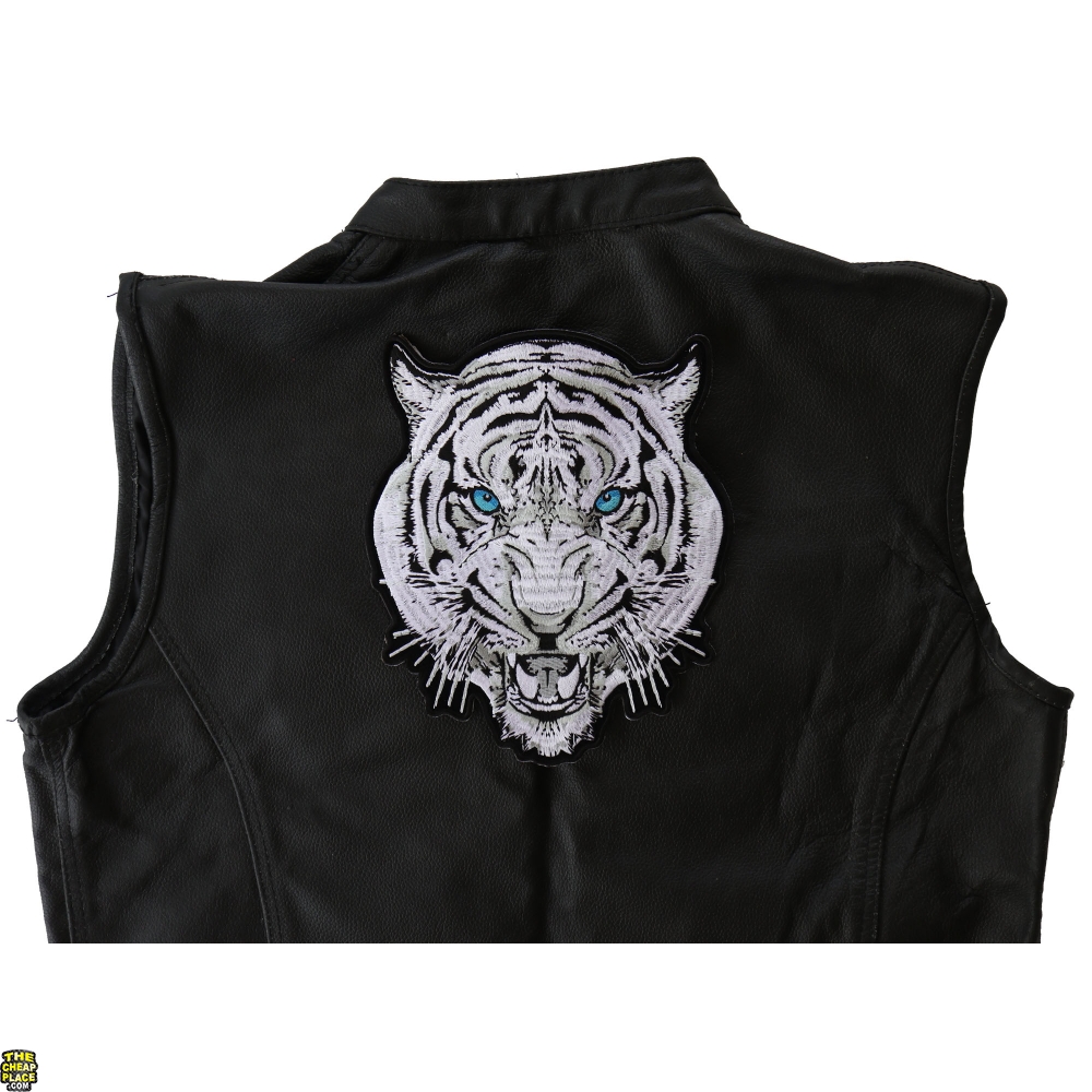 White Tiger Blue Eyes Patch | Wild Animal Patches -TheCheapPlace