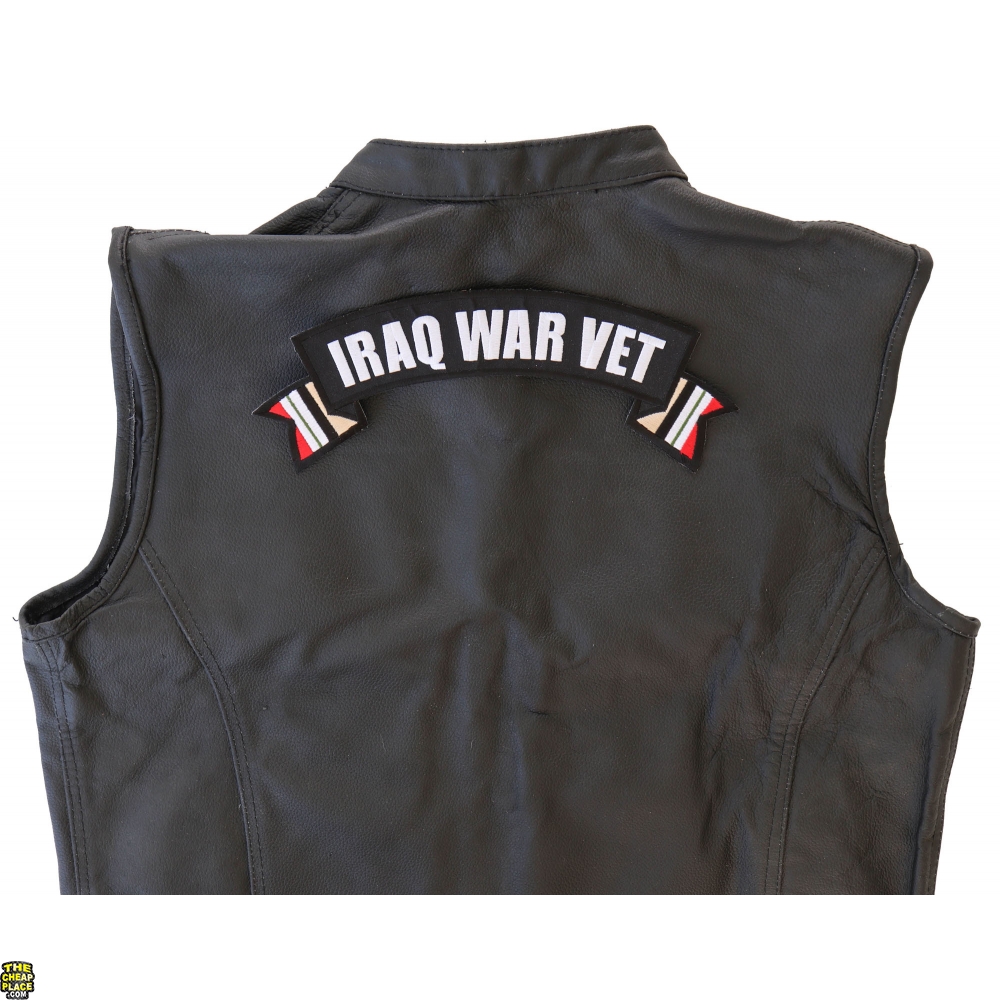Iraq War Vet Rocker Patch With Flags | Iraq War Patches -TheCheapPlace