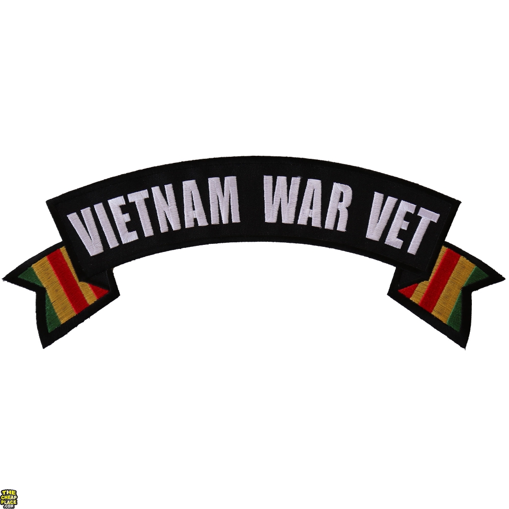 Vietnam War Vet Rocker Patch With Flags | Vietnam War Patches ...