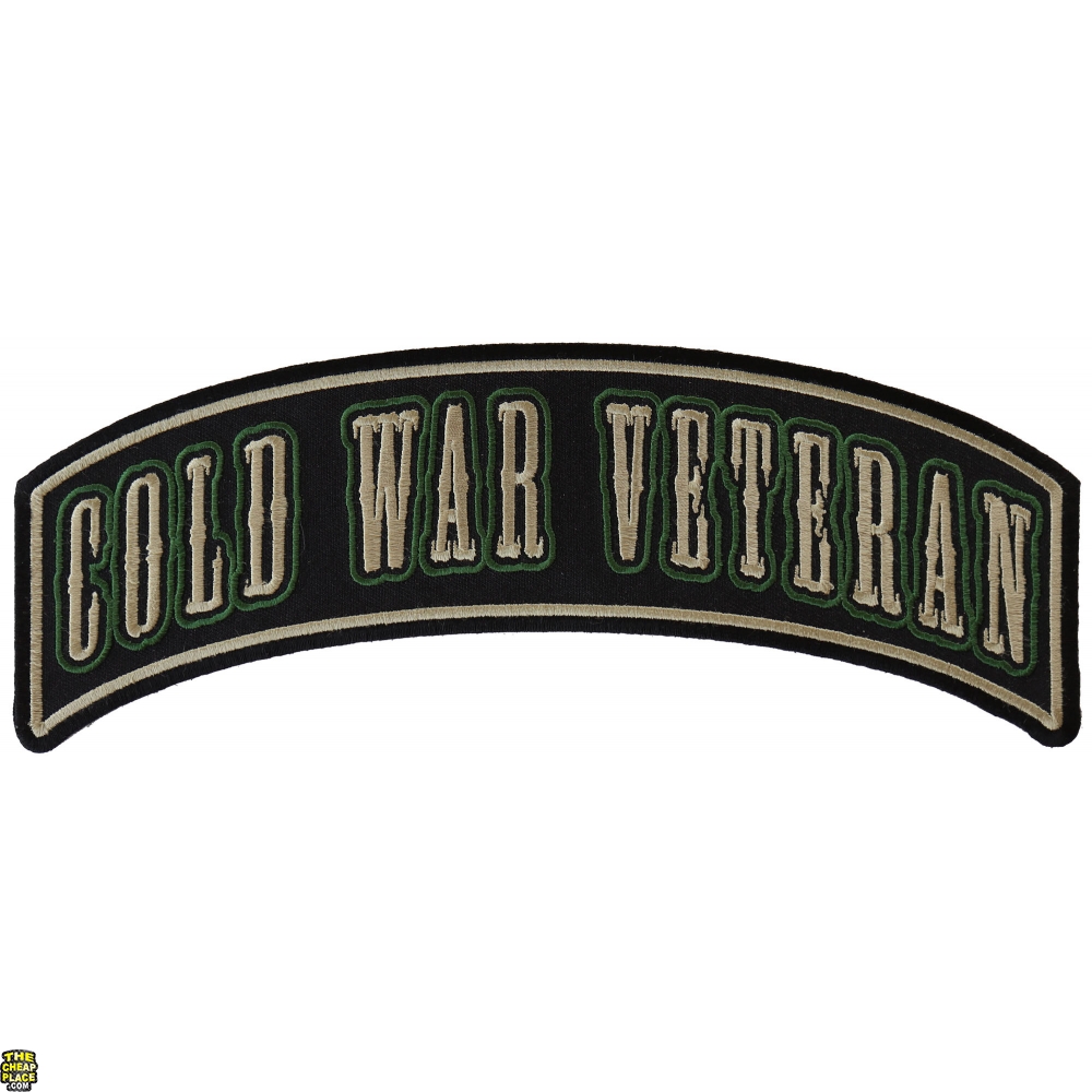Cold War Veteran Large Rocker Patch | US Military Veteran Patches