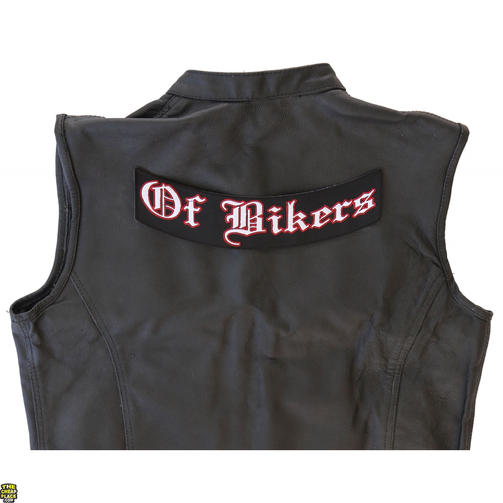 Of Bikers Large Lower Rocker Vest Back Patch | Embroidered Patches