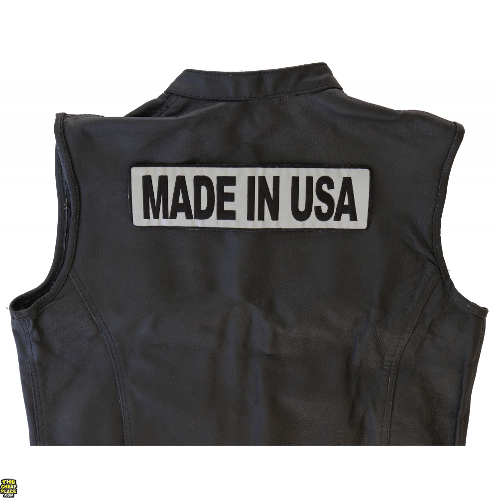 Made In USA Large Reflective Back Patch