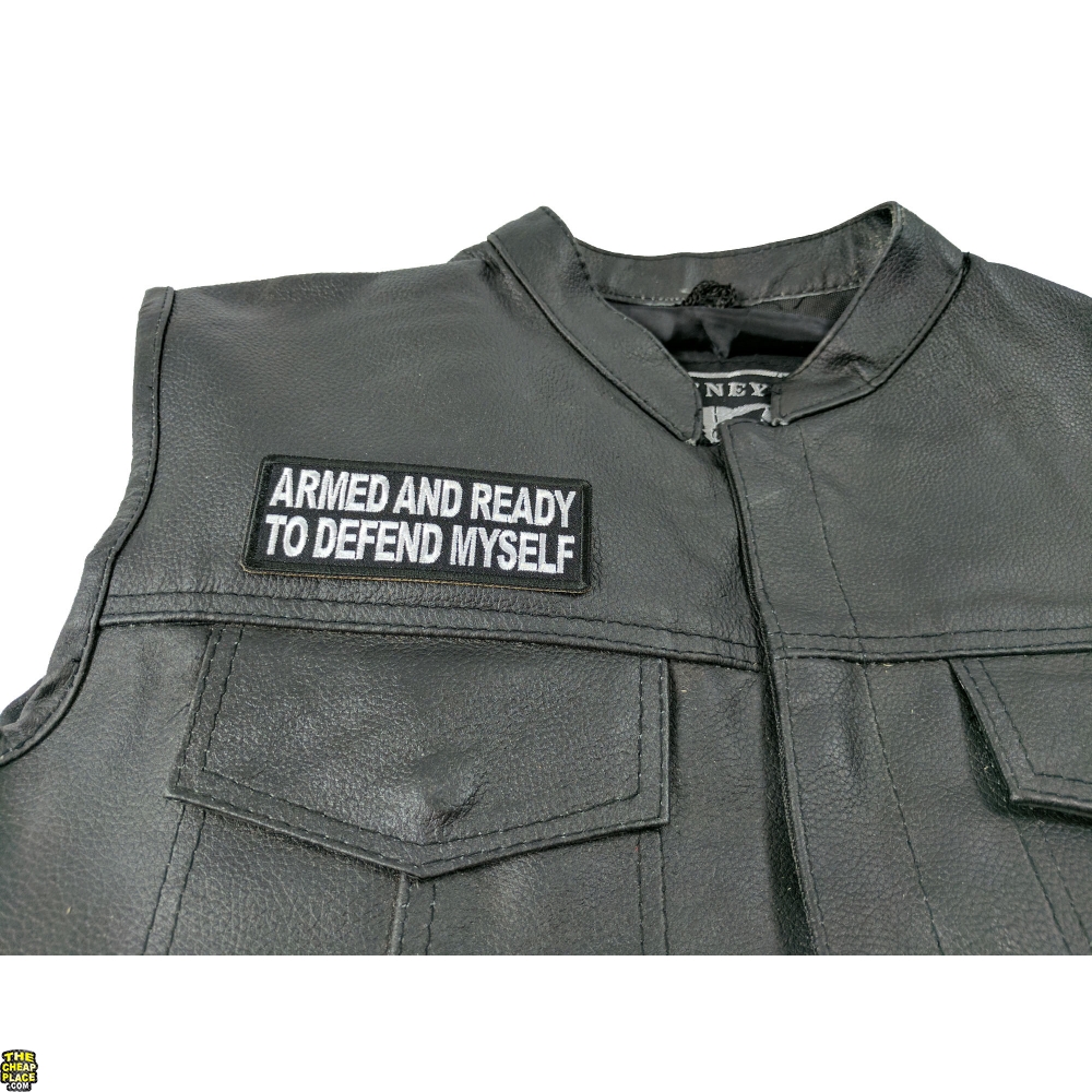 Armed and Ready to Defend Myself Patch - TheCheapPlace