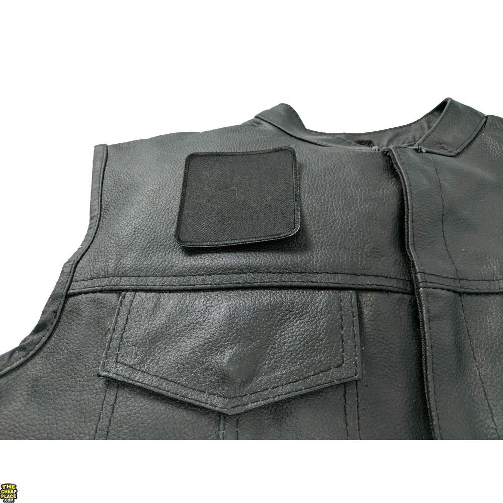 Black 3 Inch Square Blank Patch | Blank Patches -TheCheapPlace