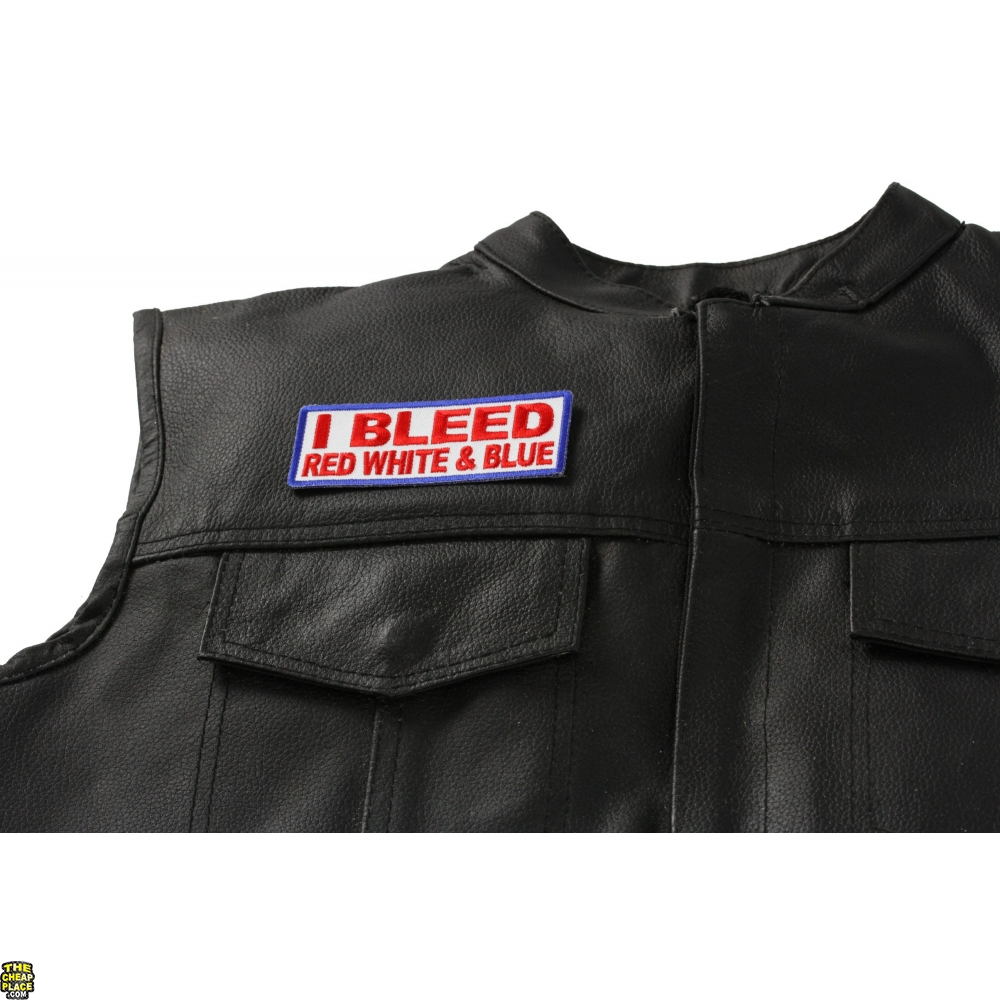 I Bleed Red White and Blue Patch | Patriotic Patches -TheCheapPlace