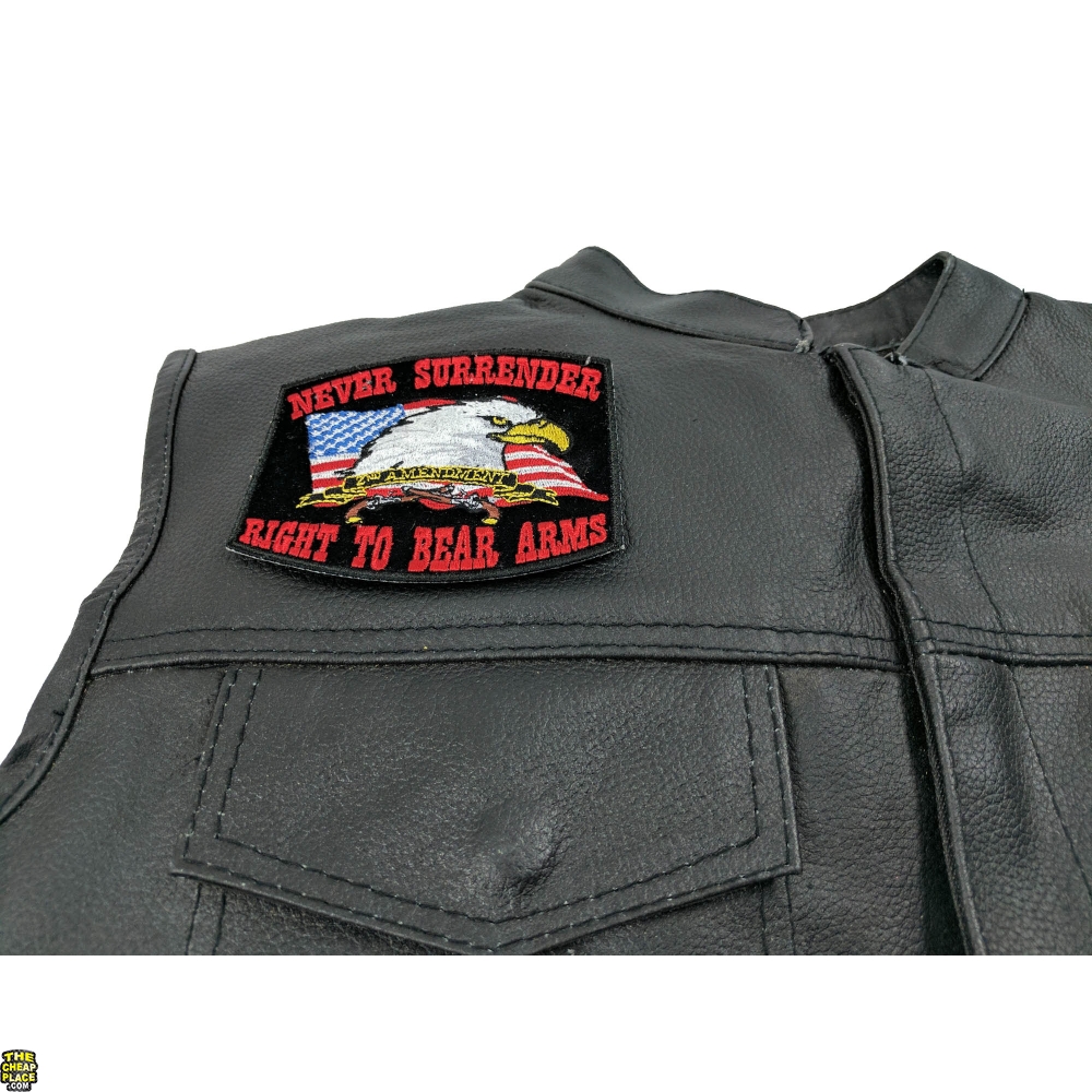 Never Surrender Right To Bear Arms 2nd Amendment Black Patch | 2nd ...