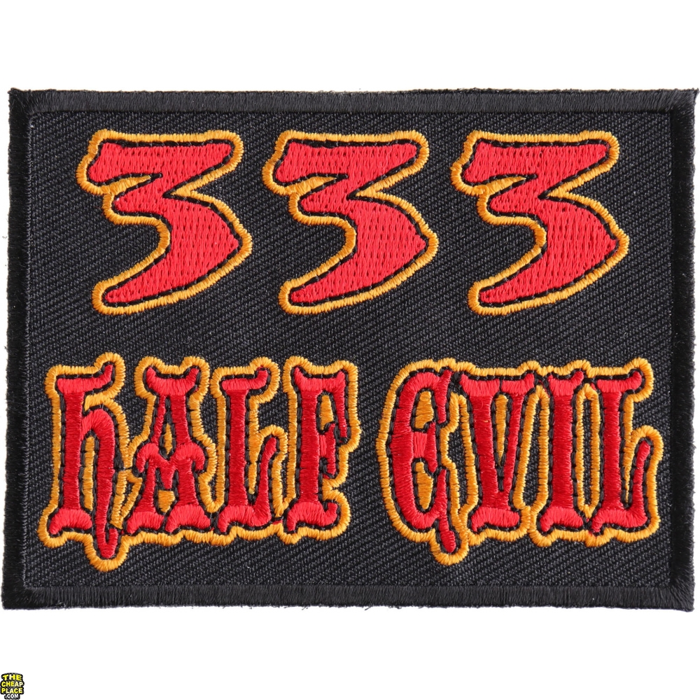 333 Half Evil Patch | Funny Patches -TheCheapPlace
