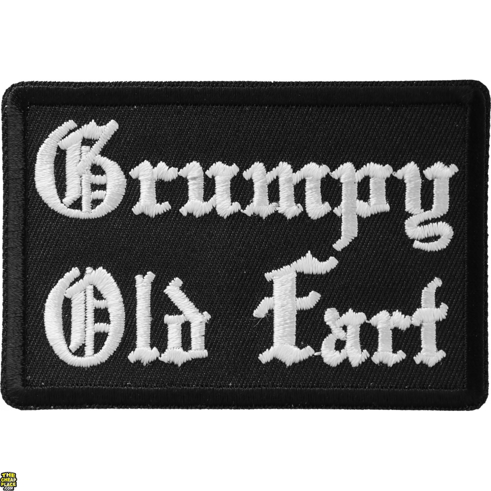 Grumpy Old Far Patch In Old English | Funny Patches -TheCheapPlace