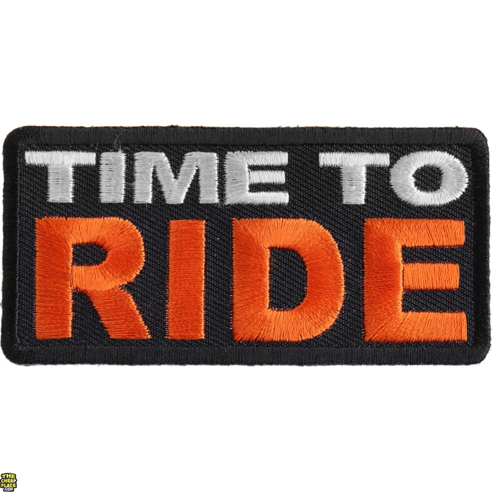Time To Ride Patch | Biker Patches -TheCheapPlace