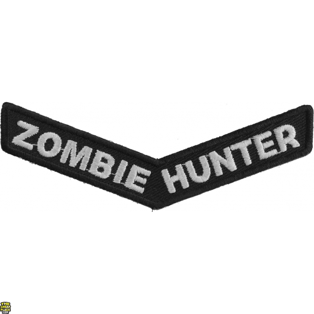 Zombie Hunter Stripe Patch | Funny Patches -TheCheapPlace